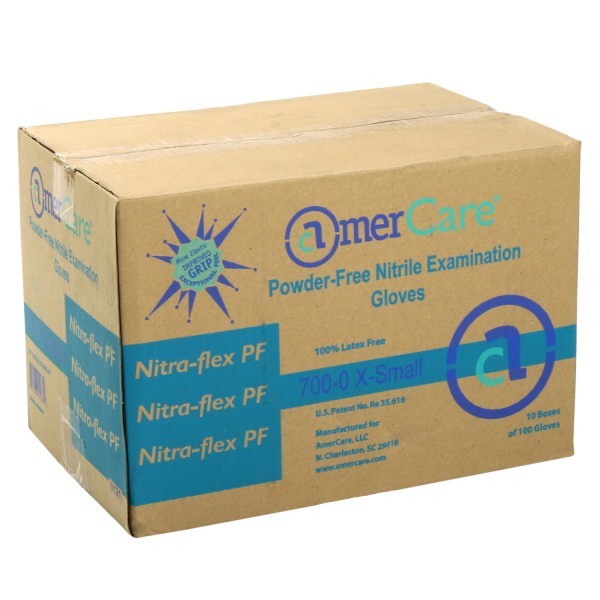 AmerCare® NitriFlex Powder-Free Nitrile Exam Gloves